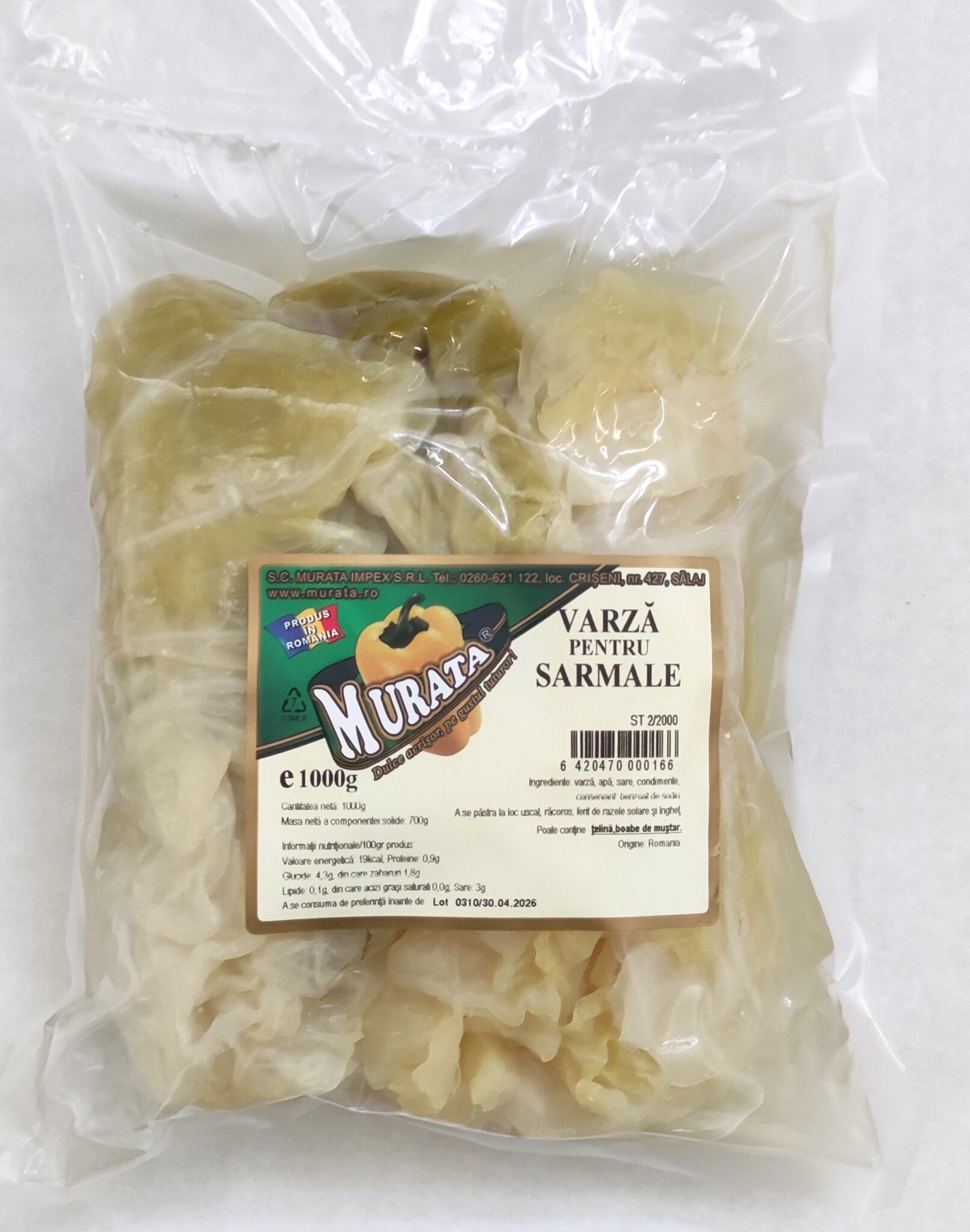 Murata-Foi de Varză pentru Sarmale-700g – Produse romanesti-Ρουμάνικα ...